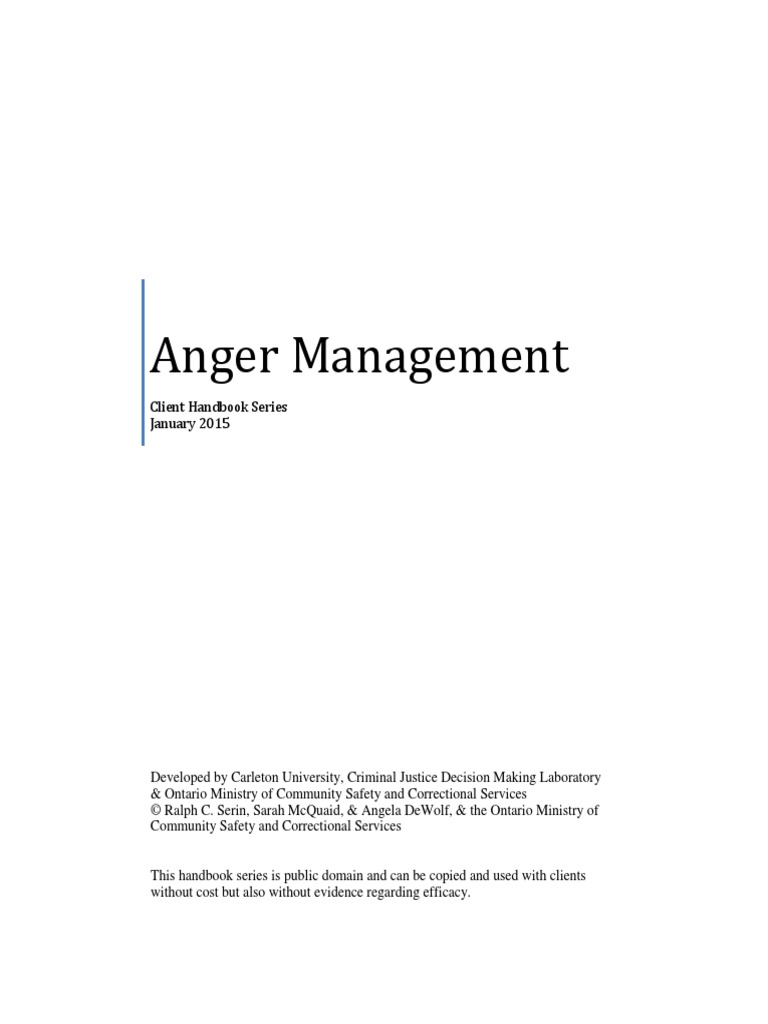 Anger Workbook | PDF | Anger | Aggression
