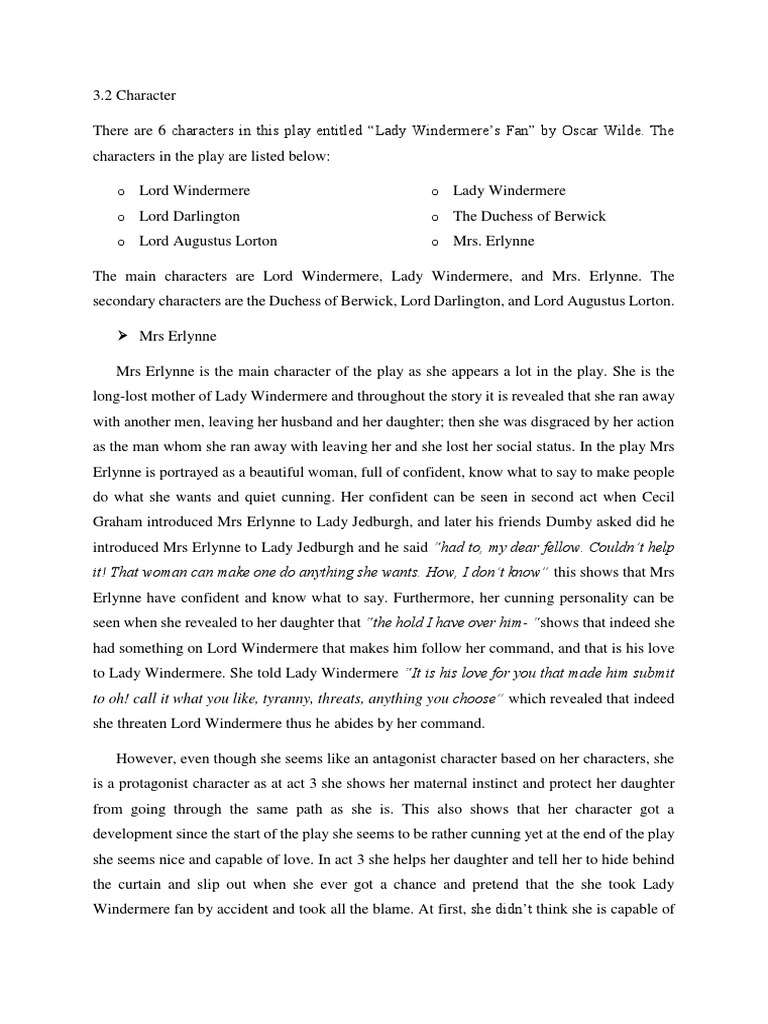 Analysis Character | PDF