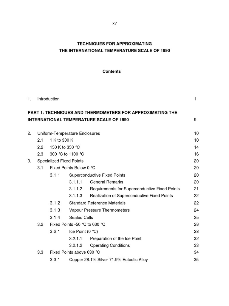 ITS-90 Temperature Scale Techniques | PDF | Thermometer | Thermocouple