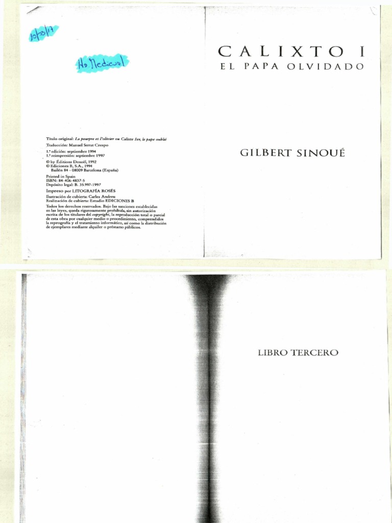 Calixto El Papa Olvidado