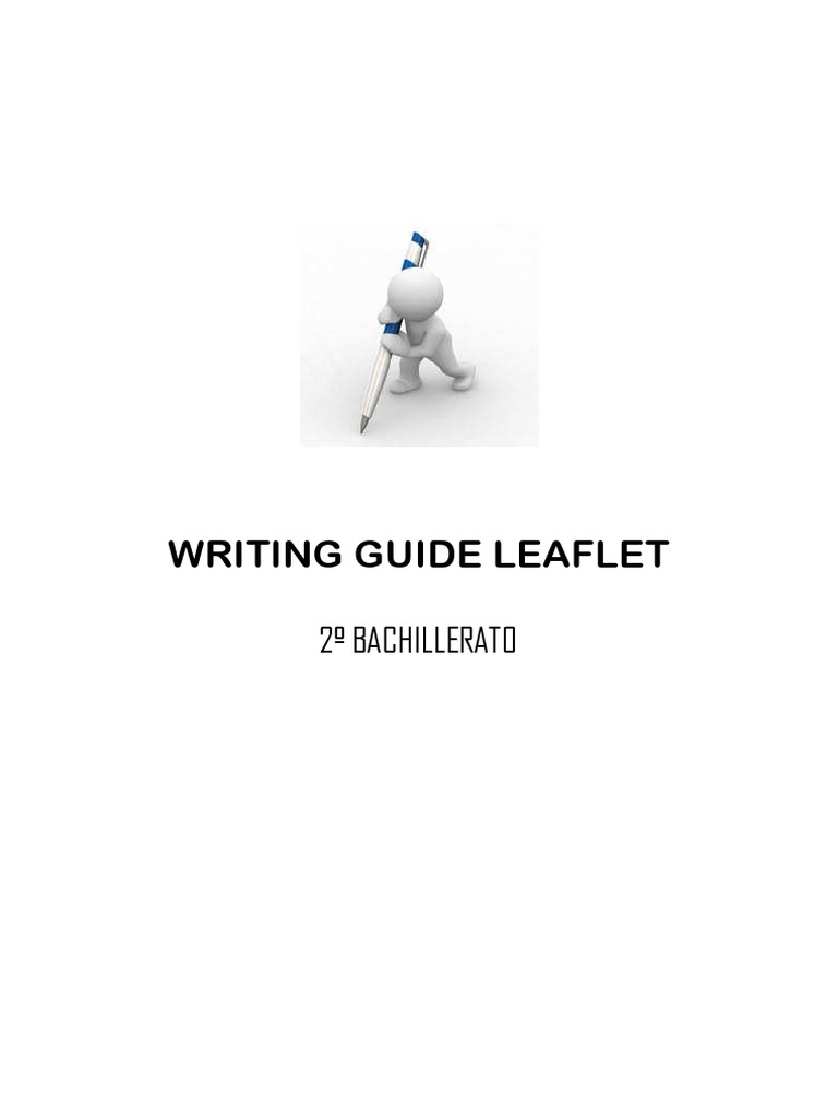 Writing Guide Leaflet: 2º Bachillerato | PDF