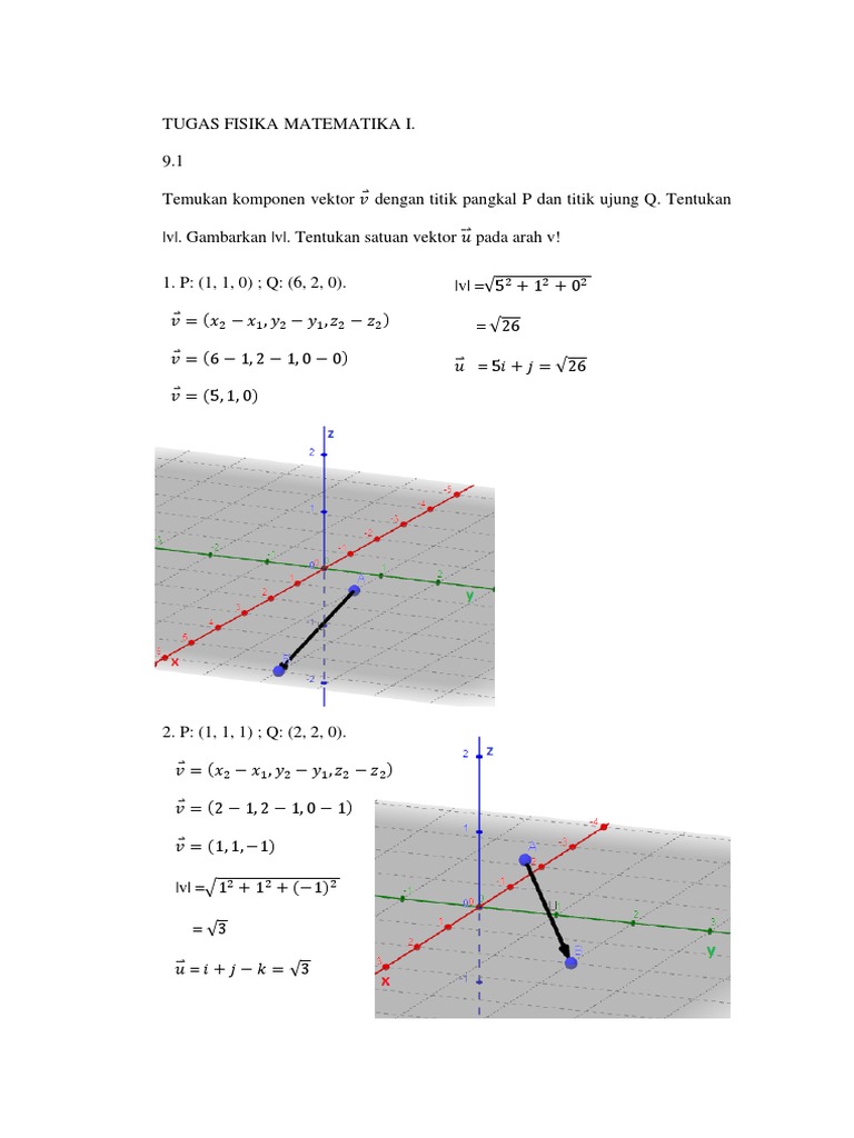Tugas Fisika Matematika I | PDF | Teaching Methods & Materials