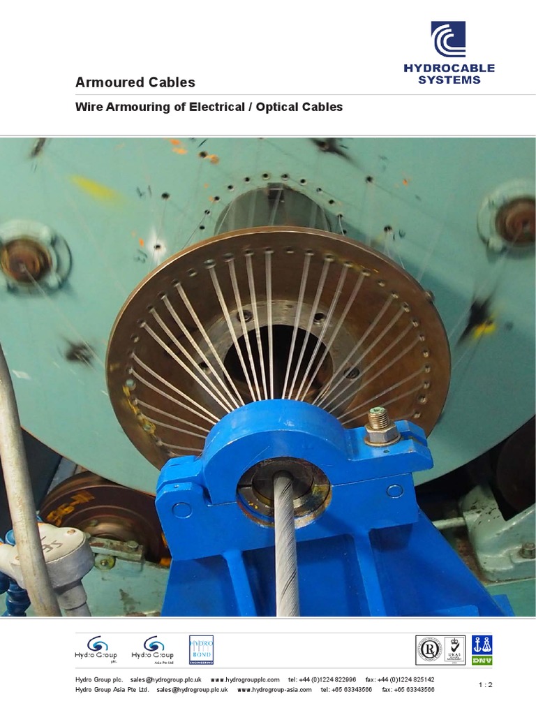 Armoured Cable Solutions Guide | PDF | Wire | Galvanization