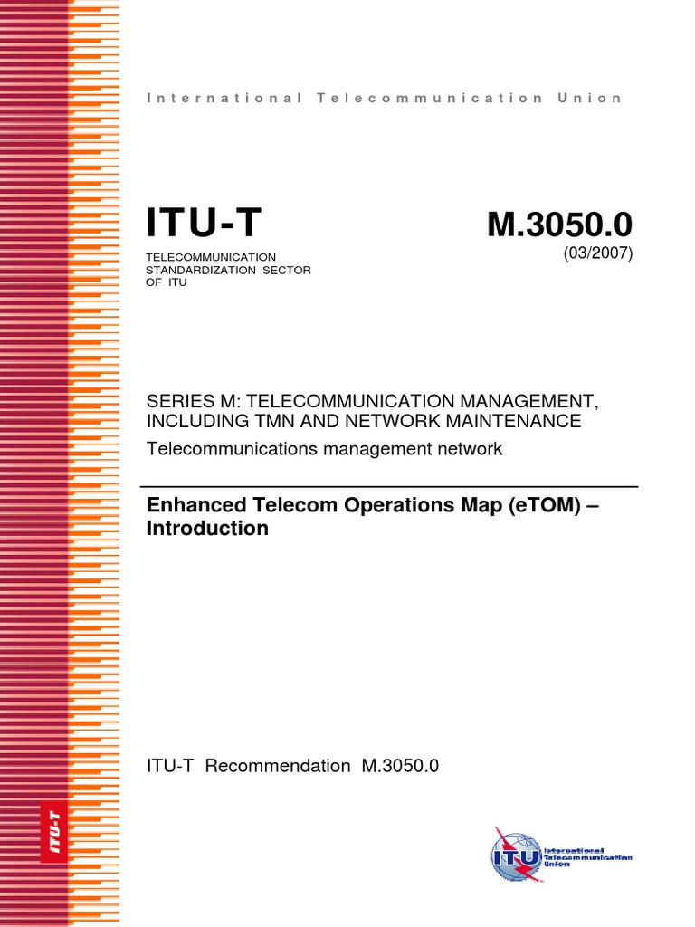 Itu-T: Enhanced Telecom Operations Map (eTOM) | PDF | Itu T | Business ...