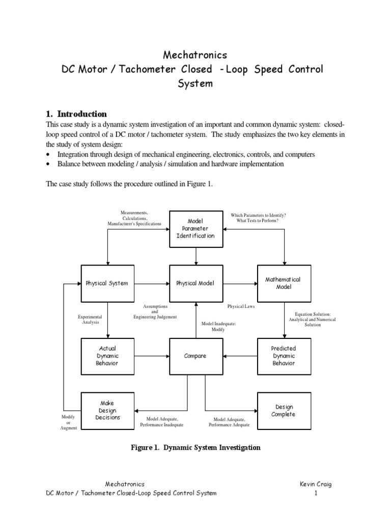 DC Motor Case Study PDF | PDF | Electric Motor | Control Theory