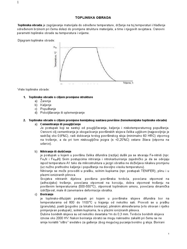 Toplinska Obrada | PDF