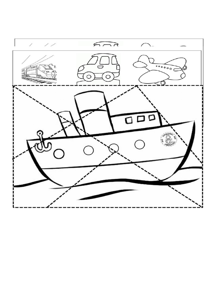 Puzzle Medios de Transportes | PDF