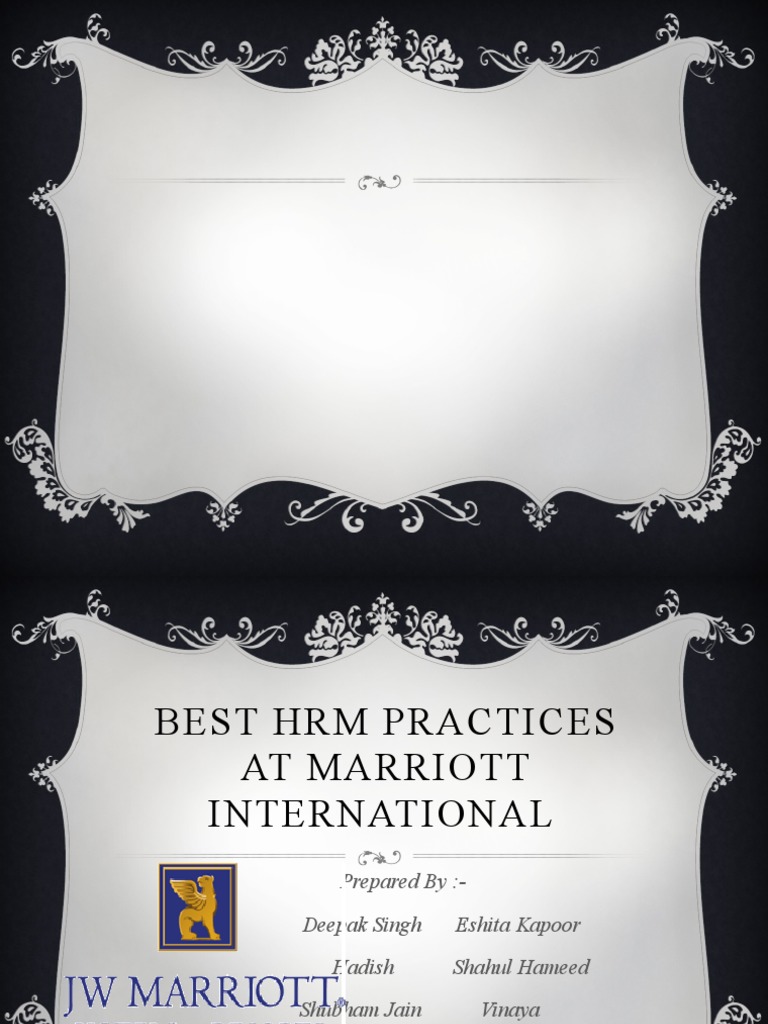 HRM Practices at Marriott International | PDF