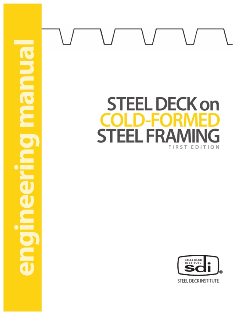 Steel Deck On Cold Formed Steel | PDF | Framing (Construction) | Truss