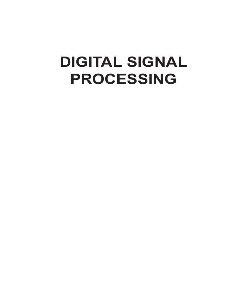 Chapter 1 | PDF | Digital Signal Processing | Discrete Fourier Transform