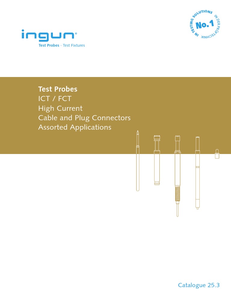 INGUN Test-Probes Catalogue 25-3 EN PDF | PDF | Electrical Connector ...