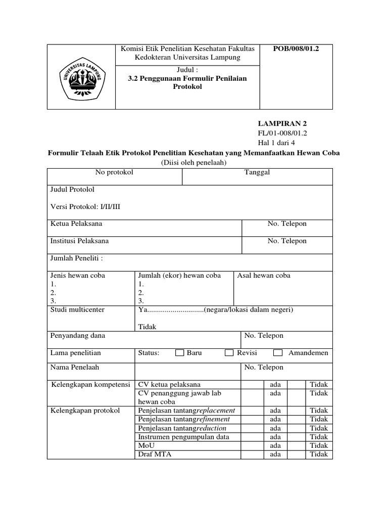 Penelaah Hewan Uji Coba-1 | PDF