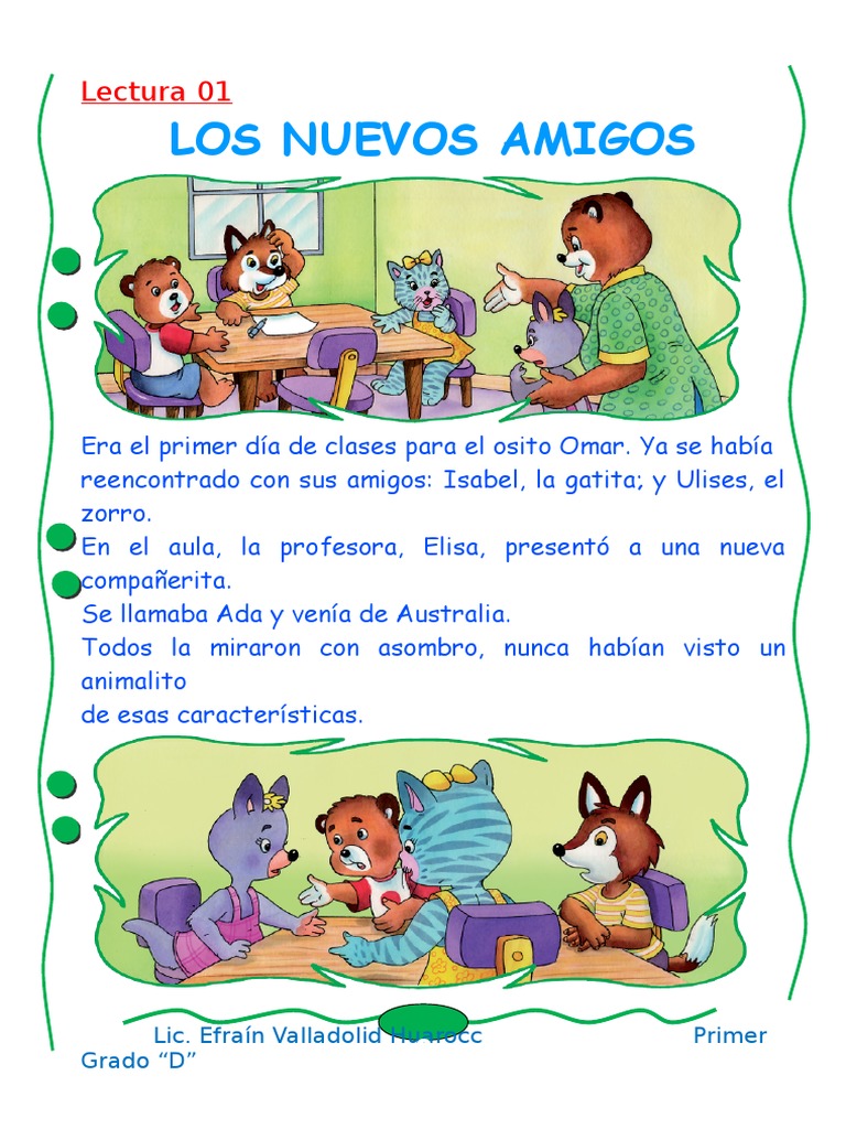 Plan Lector Primer Grado D Descargar Gratis Pdf León Alimentos