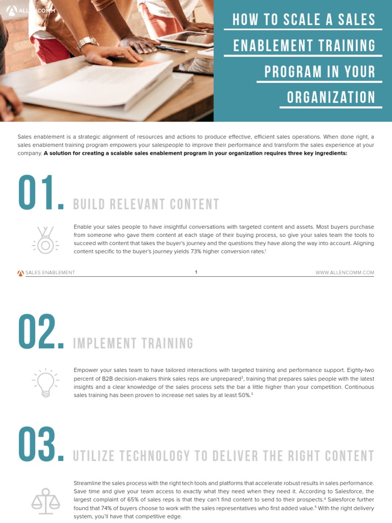 Allencomm How To Scale A Sales Enablement Training Program in Your ...