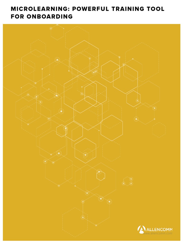 Allencomm Microlearning Powerful Training Tool For Onboarding | PDF ...
