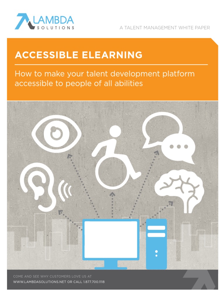 Accessible eLearning for All | PDF | Accessibility | Educational Technology