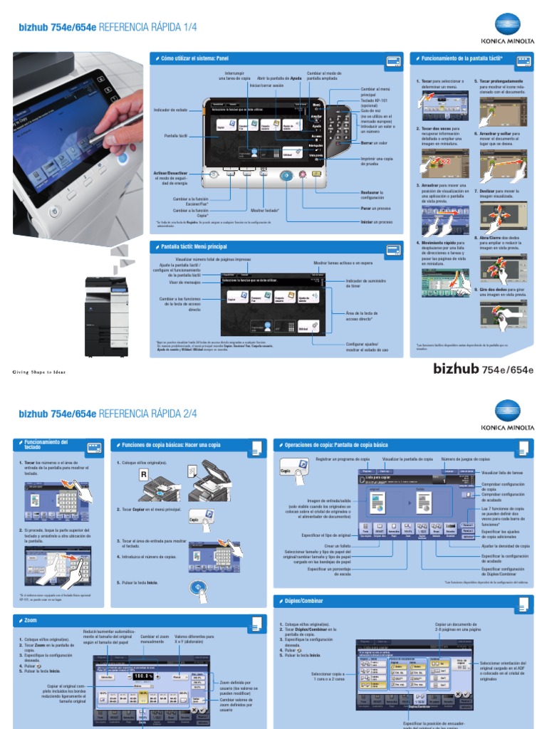 Manual Konica Minolta | PDF | Fax | Escáner de imagen