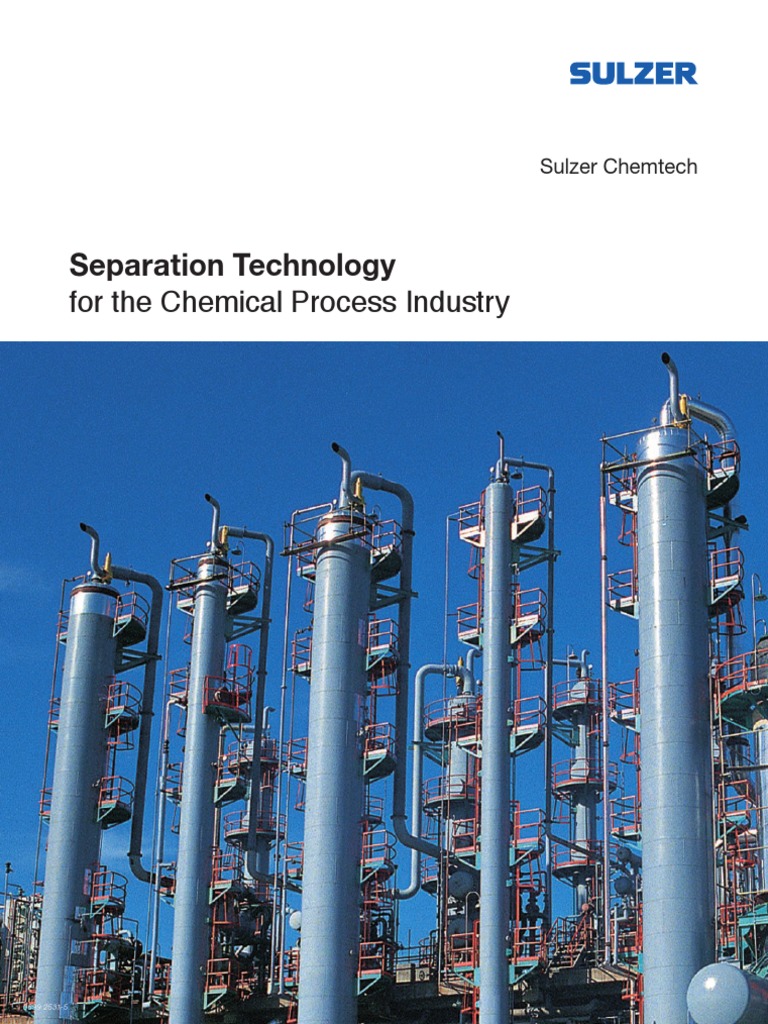 Separation Technology For The Chemical Process Industry PDF | PDF ...