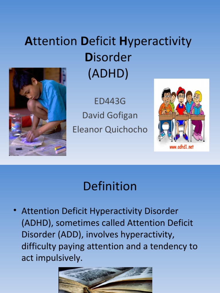 Attention Deficit Hyperactivity Disorder: (ADHD) | PDF | Attention ...
