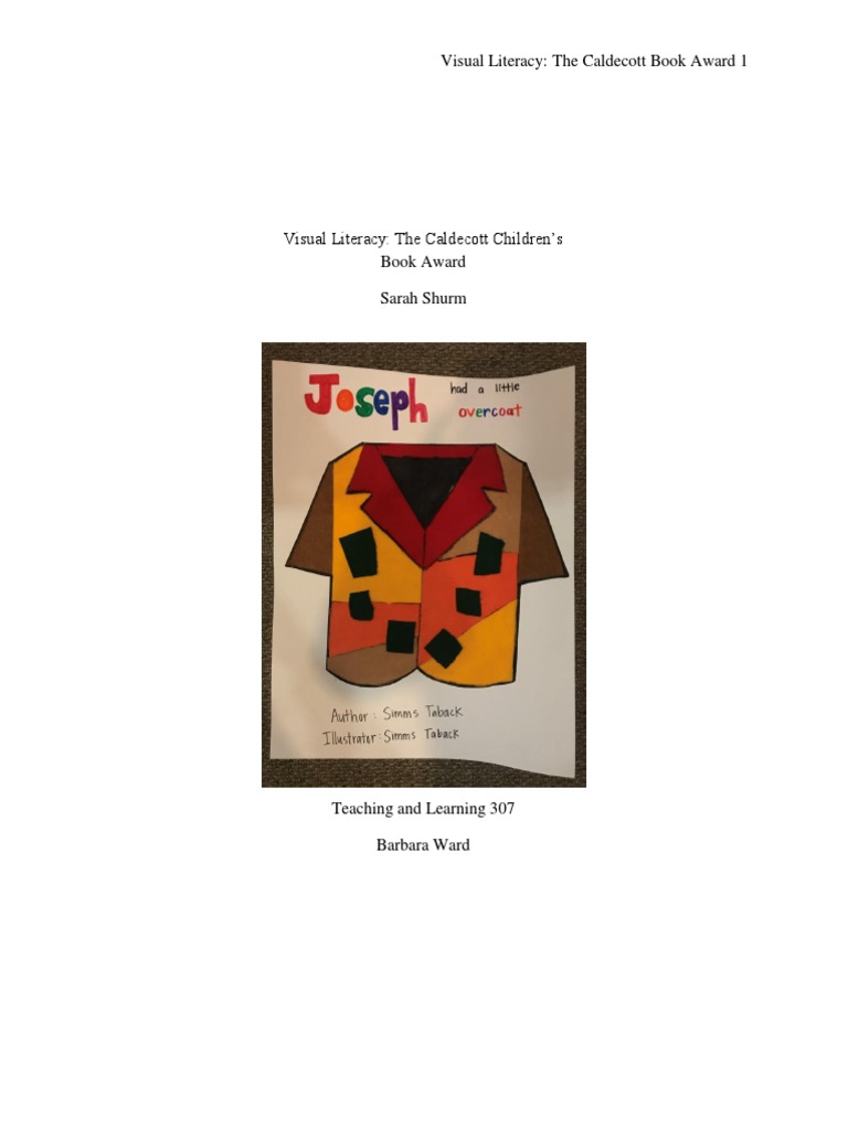 Joseph Had a Little Overcoat Analysis | PDF | Picture Book