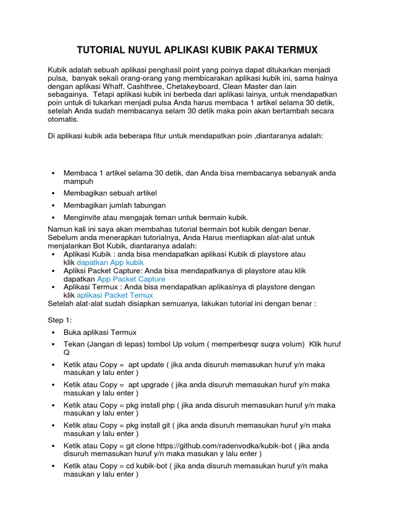 Tutorial Termux | PDF