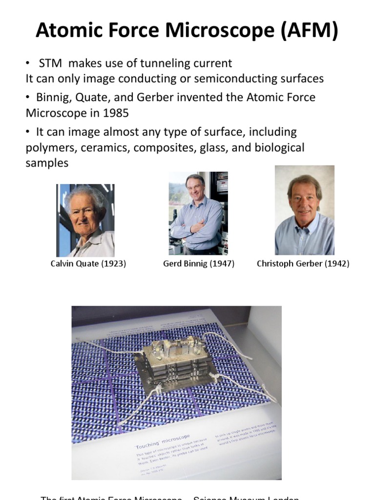 Afm | PDF | Atomic Force Microscopy | Microscope