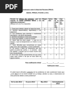 PHQ-9 - Español | PDF