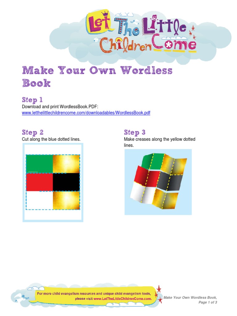 Make Your Book Own Wordless: Step 1 | PDF | Printing | Publishing