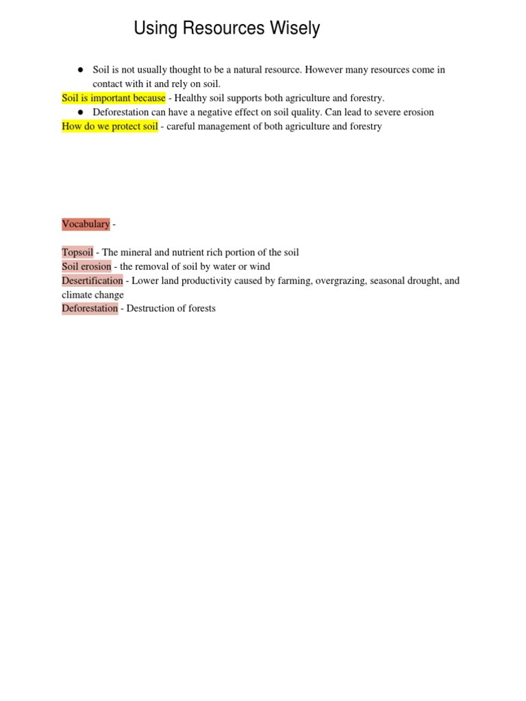 Using Resources Wisely | PDF | Technology & Engineering