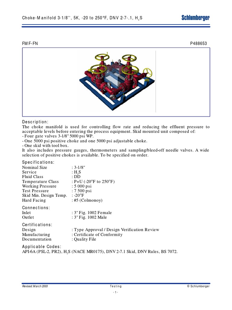 Choke Manifold 5K | PDF