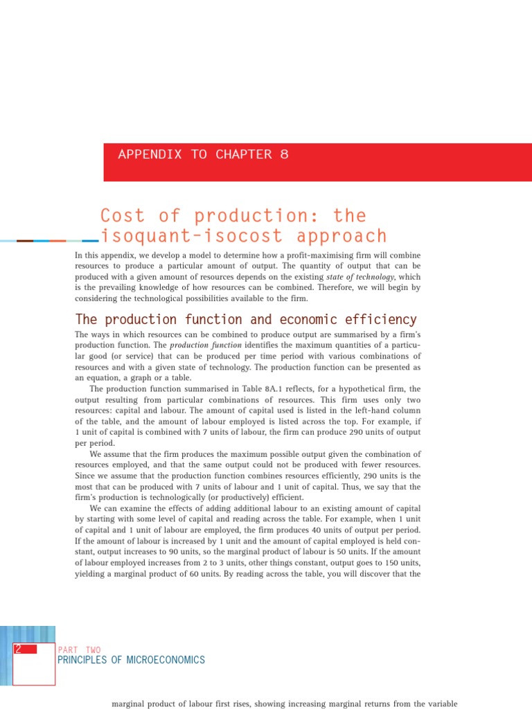 Isoquant and Isocost | PDF | Production Function | Labour Economics
