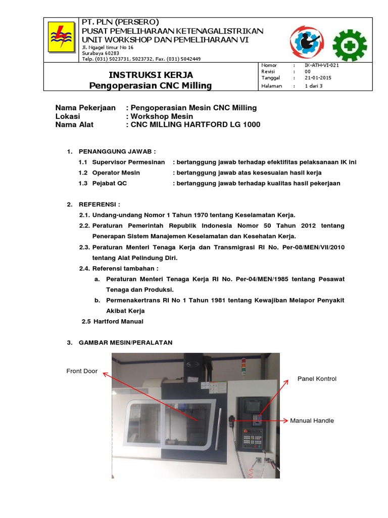 IK Mesin CNC Milling (Rev2) | PDF