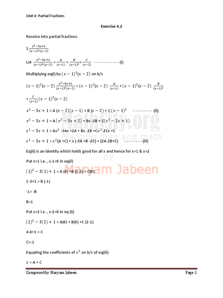 Important Notes of 10th Class Math Exercise 4.2 | PDF