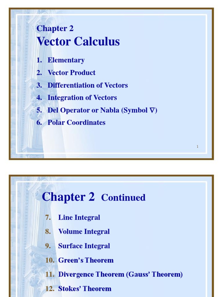 Chapter 2 Pdf Vector Calculus Euclidean Vector