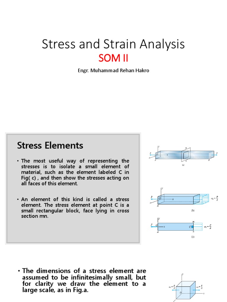 Stress and Strain Analysis | PDF | Stress (Mechanics) | Deformation ...