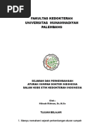 Kode Etik Kedokteran Indonesia - MKEK IDI | PDF