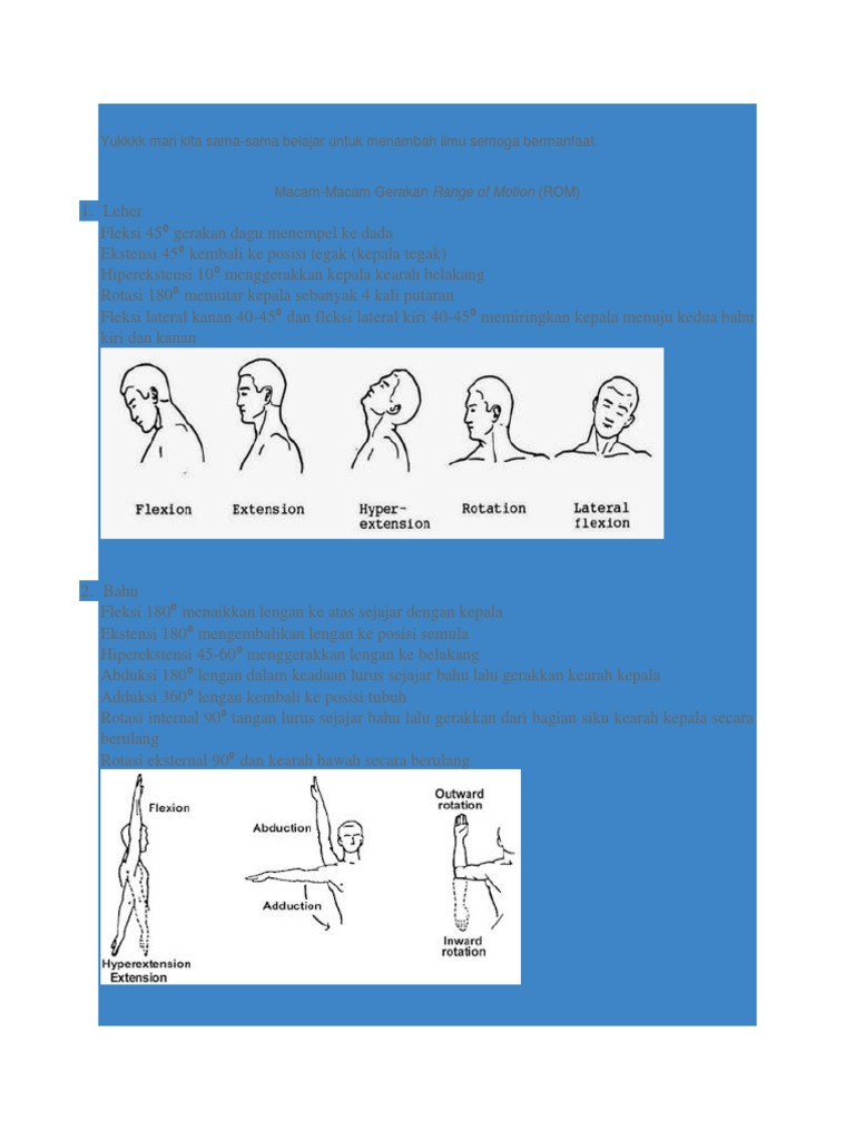 Macam Macam Gerakan ROM | PDF