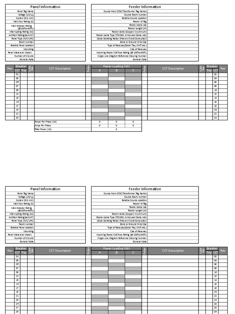 Template Panel 3phase SFLB Ashx | Download Free PDF | Fuse (Electrical ...