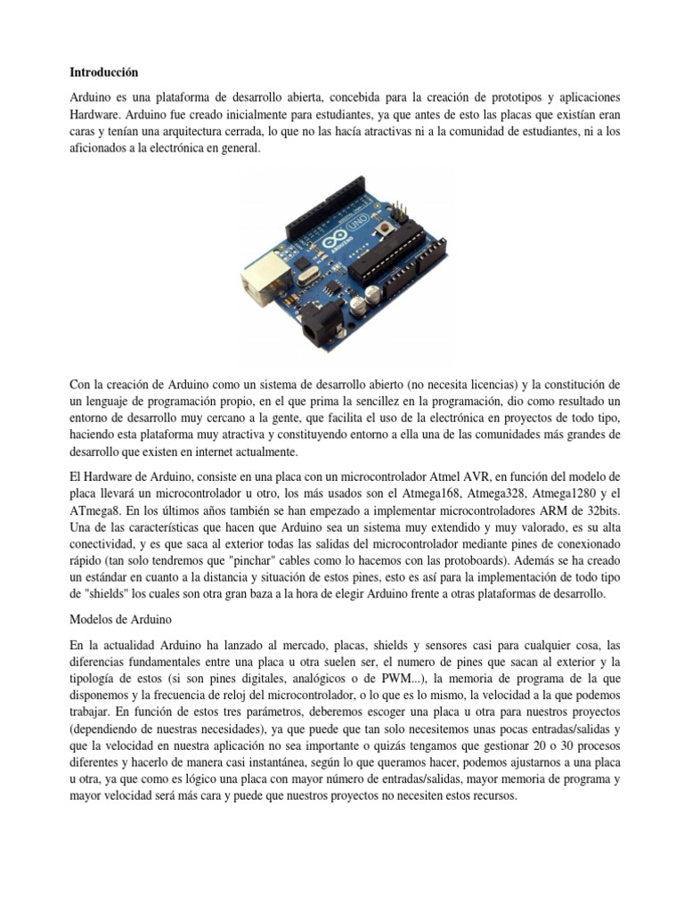 Automatizacion | PDF | Arduino | Microcontrolador