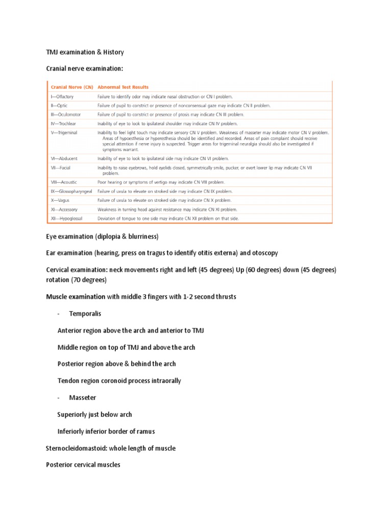 Muscle Examination With Middle 3 Fingers With 1-2 Second Thrusts | PDF ...