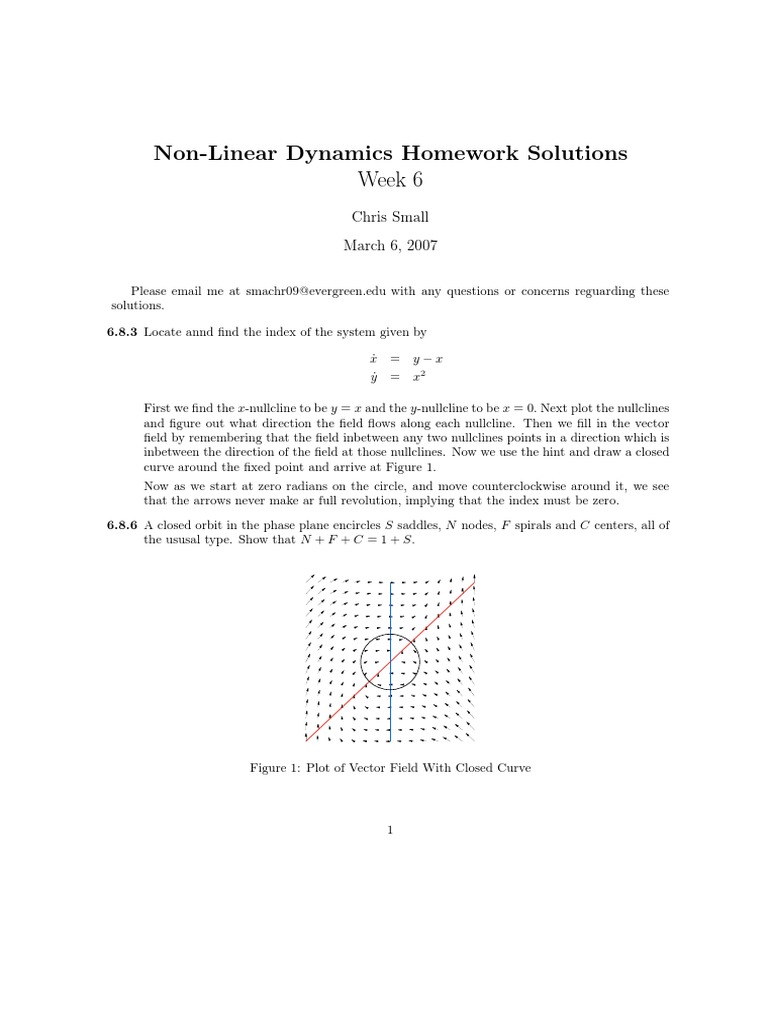 Non Linear Dynamics PDF | PDF | Maxima And Minima | Equations