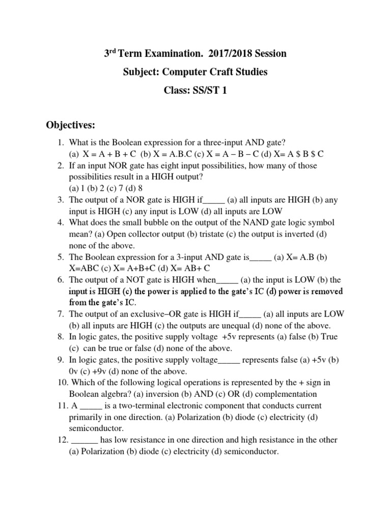 Common Interview Question | PDF | Logic Gate | Diode