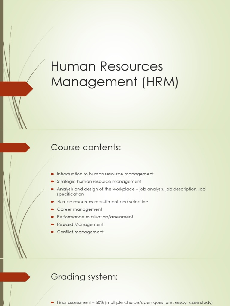 1 - Introduction To HRM | PDF | Human Resource Management | Human Resources