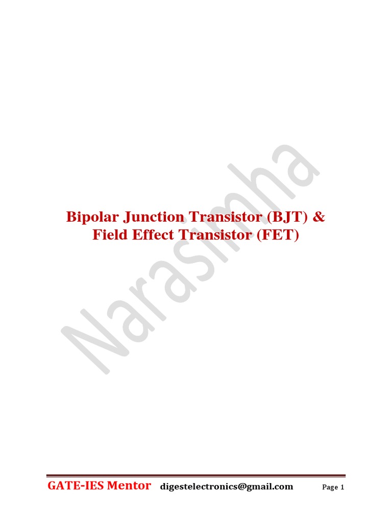 BJT Problems | PDF | Field Effect Transistor | Bipolar Junction Transistor