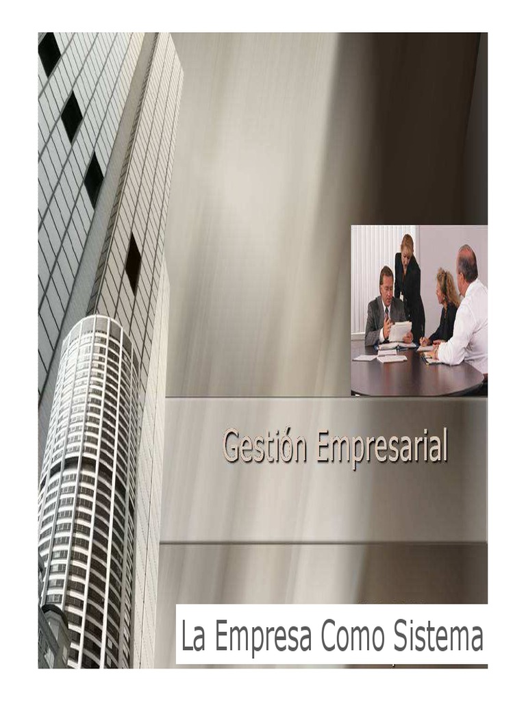 1 La Empresa Como Sistema Pdf Sistema Entropía