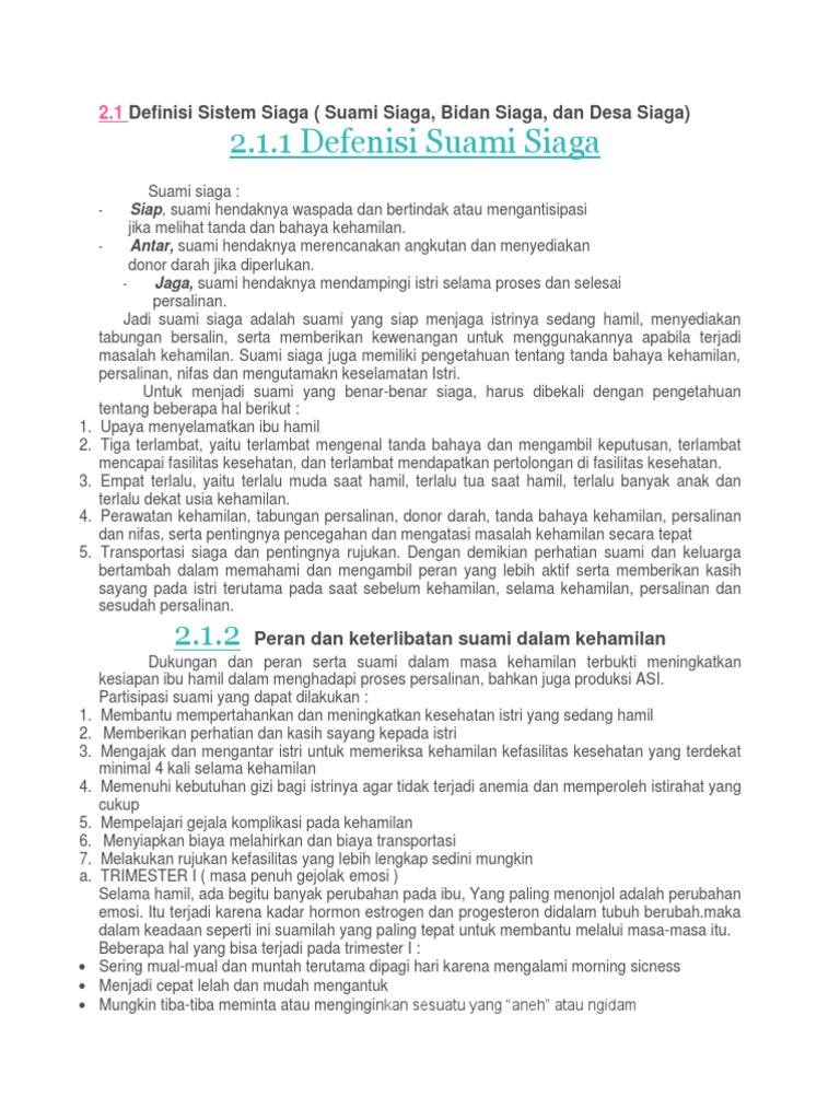 Desa Siaga Bidan Siaga Suami Siaga Pdf