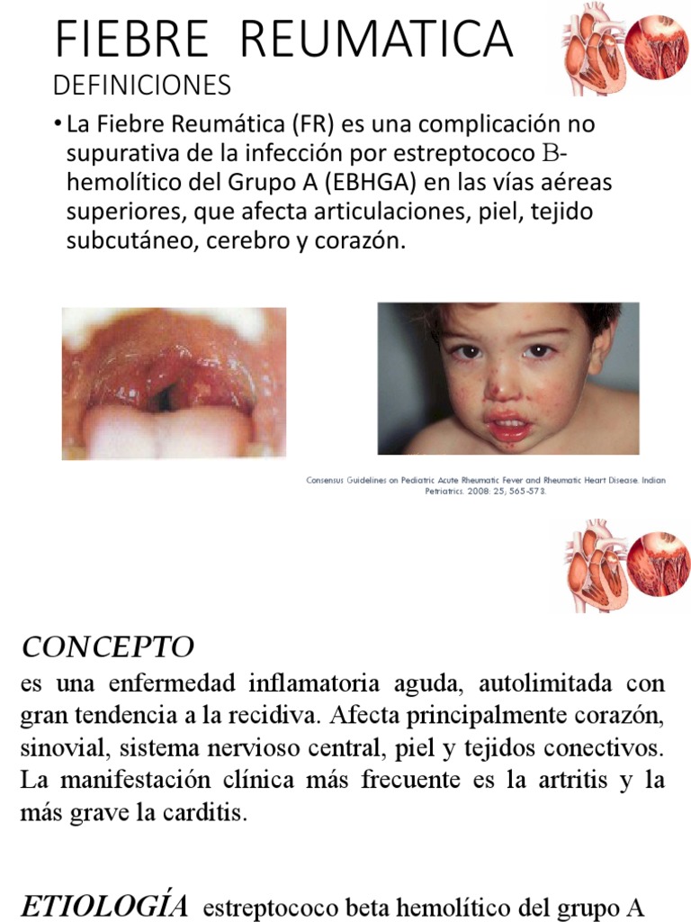 Clase Fiebre Reumatica | PDF | Penicilina | Estreptococo