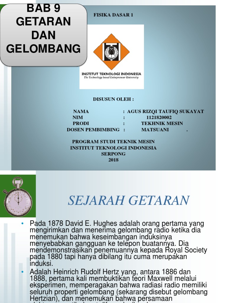 PPT, Getaran Dan Gelombang | PDF