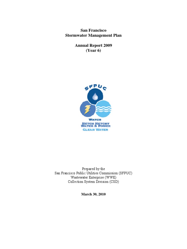 SFPUC #601094v | PDF | Clean Water Act | Stormwater