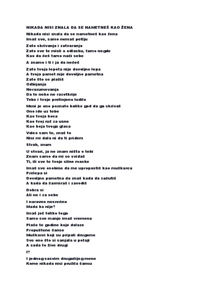 Stefan Simic - Pjesma | PDF